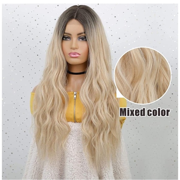 Hair | 24 Middle Part Blonde Wavy Wigs | Poshmark